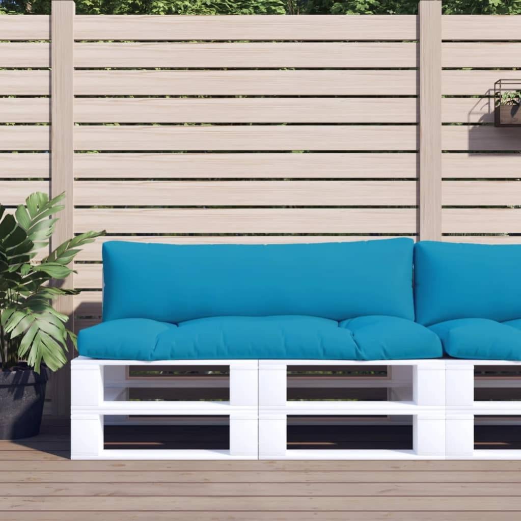 Cuscini per pallet 2 pezzi in tessuto blu | Leroy Merlin