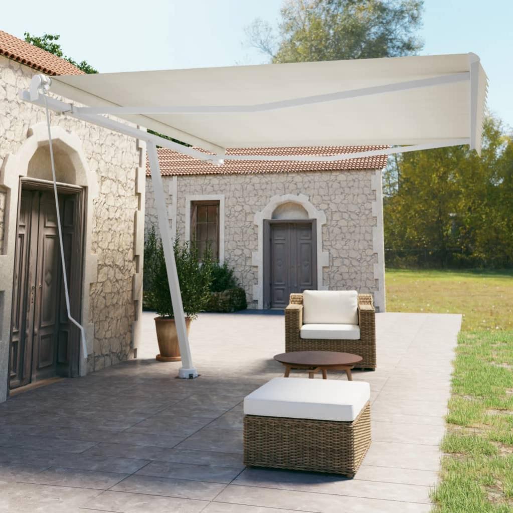 Tenda retrattile a piedi 450x350 Crema | Leroy Merlin
