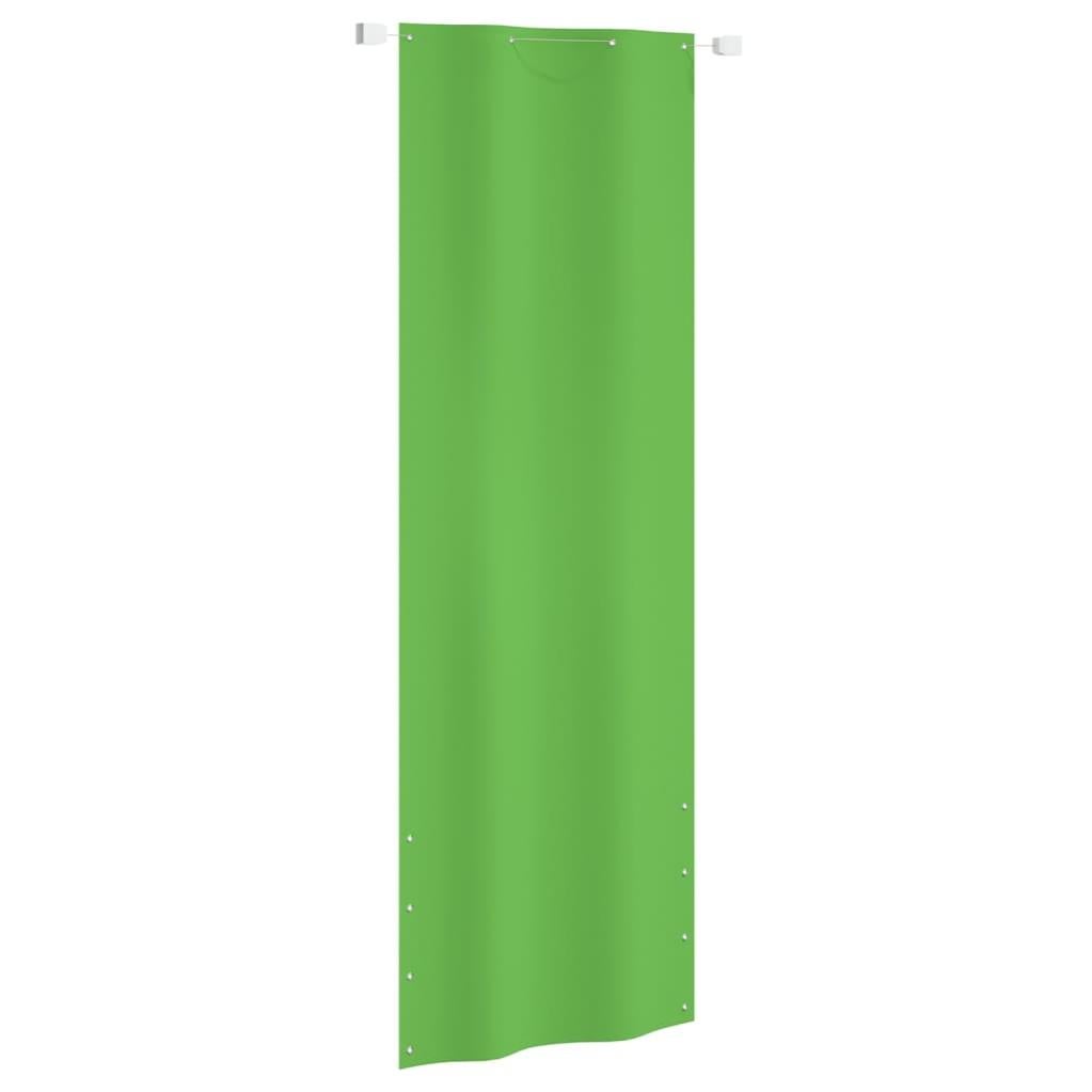 Biombo de balcón Tela Oxford verde claro 80x240 cm | Leroy Merlin