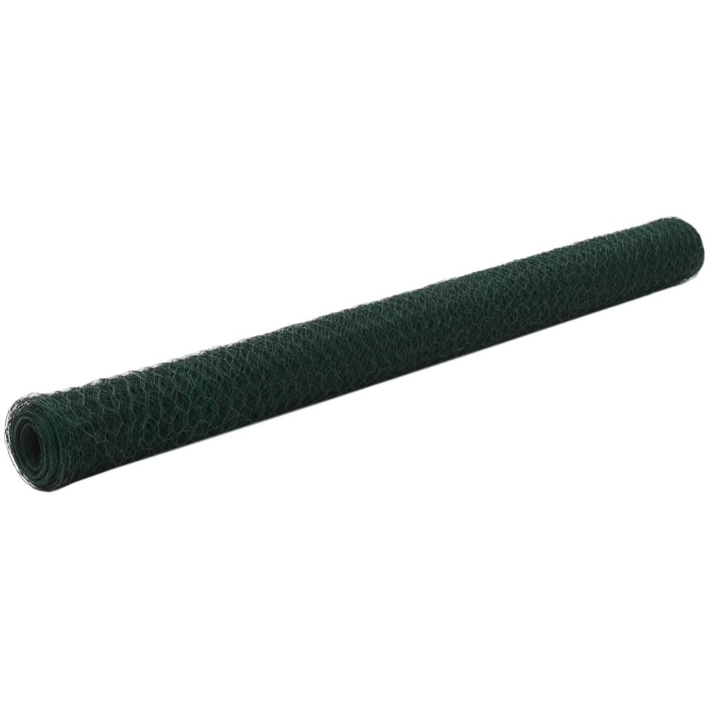 Rete in acciaio con rivestimento in PVC 25x1,5 m Verde | Leroy Merlin