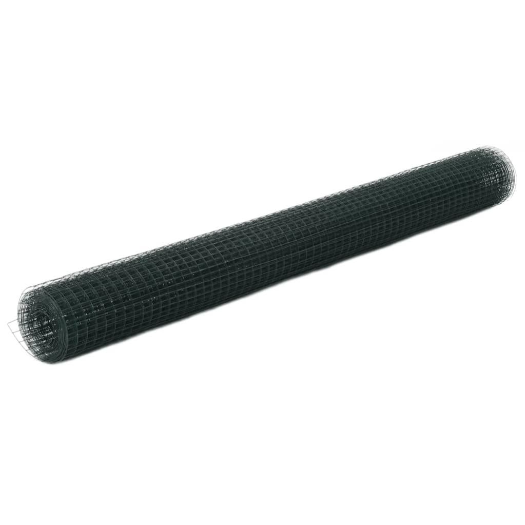 Rete in acciaio con rivestimento in PVC 10x1,5 mt Verde | Leroy Merlin