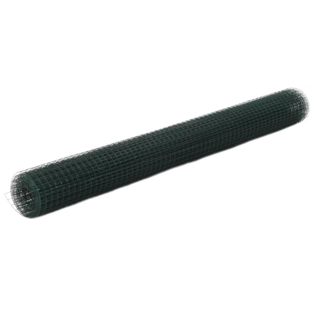 Rete in acciaio con rivestimento in PVC 10x1,5 mt Verde | Leroy Merlin