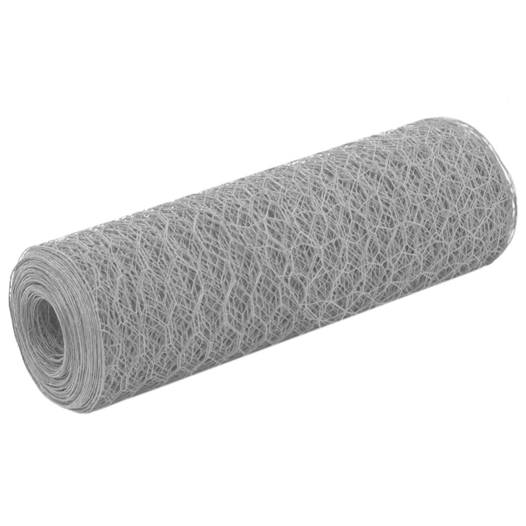 Rete in acciaio con rivestimento in PVC 25x0,5 mt Grigia | Leroy Merlin