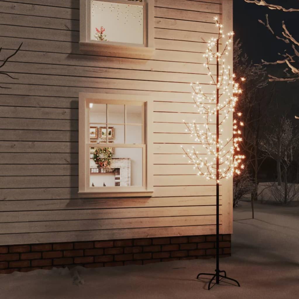 Albero LED in fiore di ciliegio 368 LED bianco caldo 300 cm | Leroy Merlin
