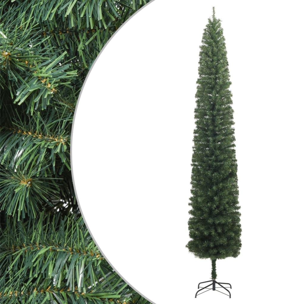 Albero di Natale sottile con supporto in PVC da 210 cm | Leroy Merlin