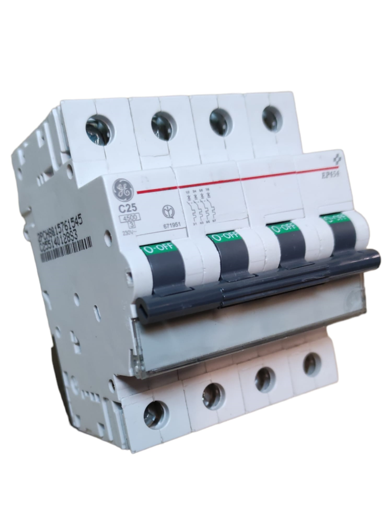 Ge power 671951 ep454c25 interruttore automatico magnetotermico 4p 25a 4,5ka c 4m - Nuovo ...