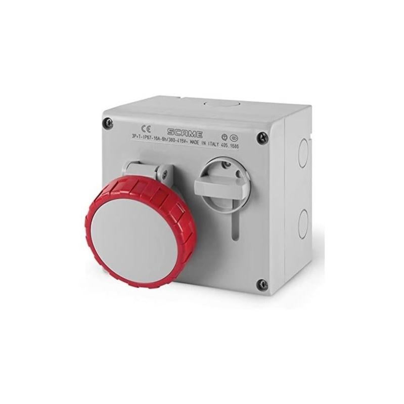 Scame Parre 555.1686 Presa interbloccata 3p+t 16a ip66 380/415v serie ...