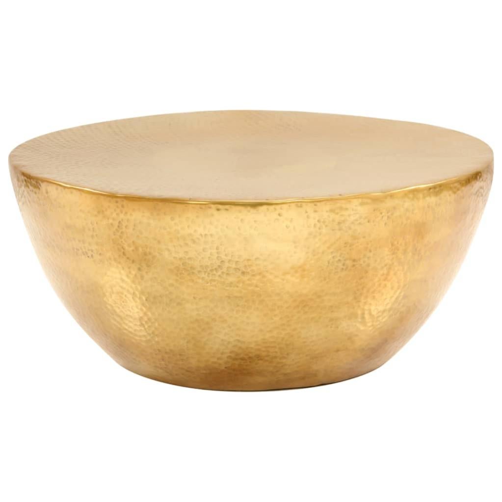 Table basse Aluminium martelé 70 x 30 cm Laiton | Leroy Merlin