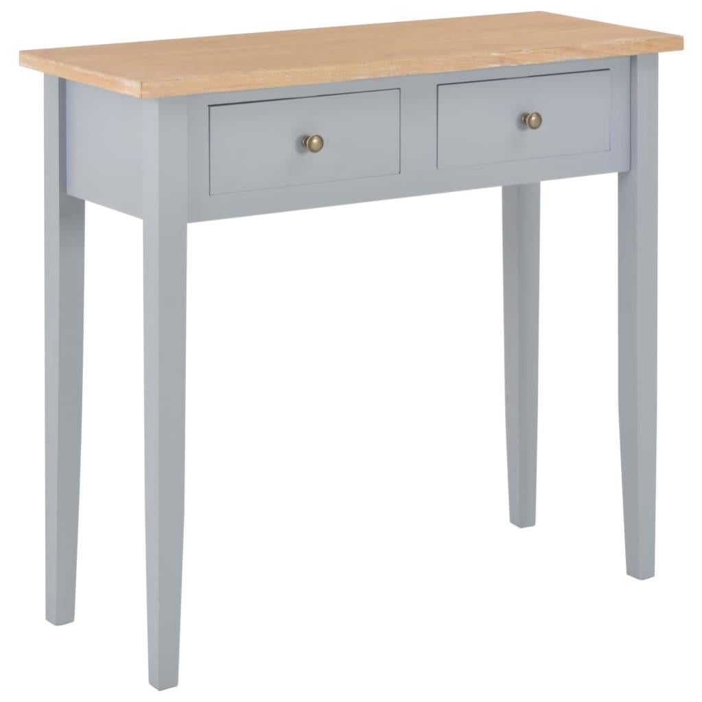 Table de console et coiffeuse Gris 79x30x74 cm Bois | Leroy Merlin