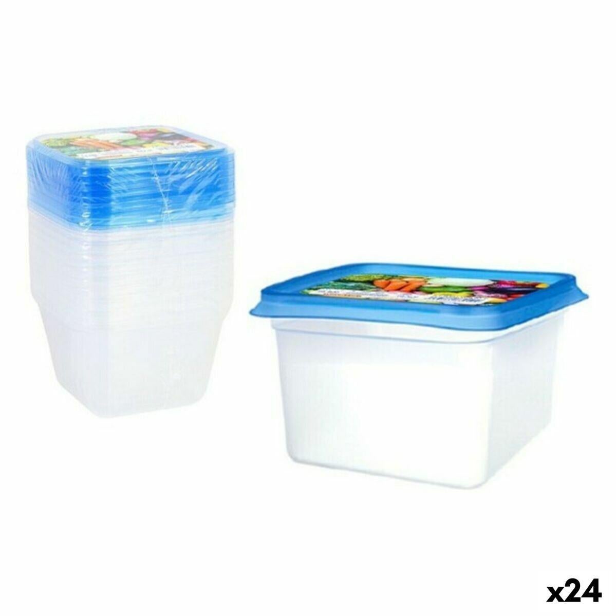 Set di 9 scatole porta pranzo Privilege 49792 550 ml 12 x 12 x 7,5 cm (24 Unità) | Leroy Merlin