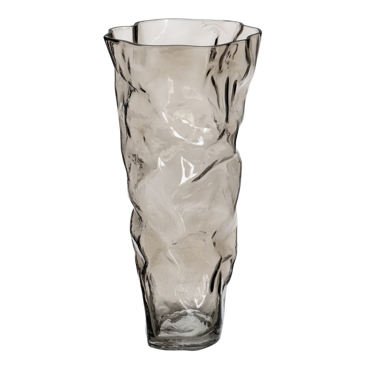Vase Gris Verre 19 x 17 x 38,5 cm | Leroy Merlin
