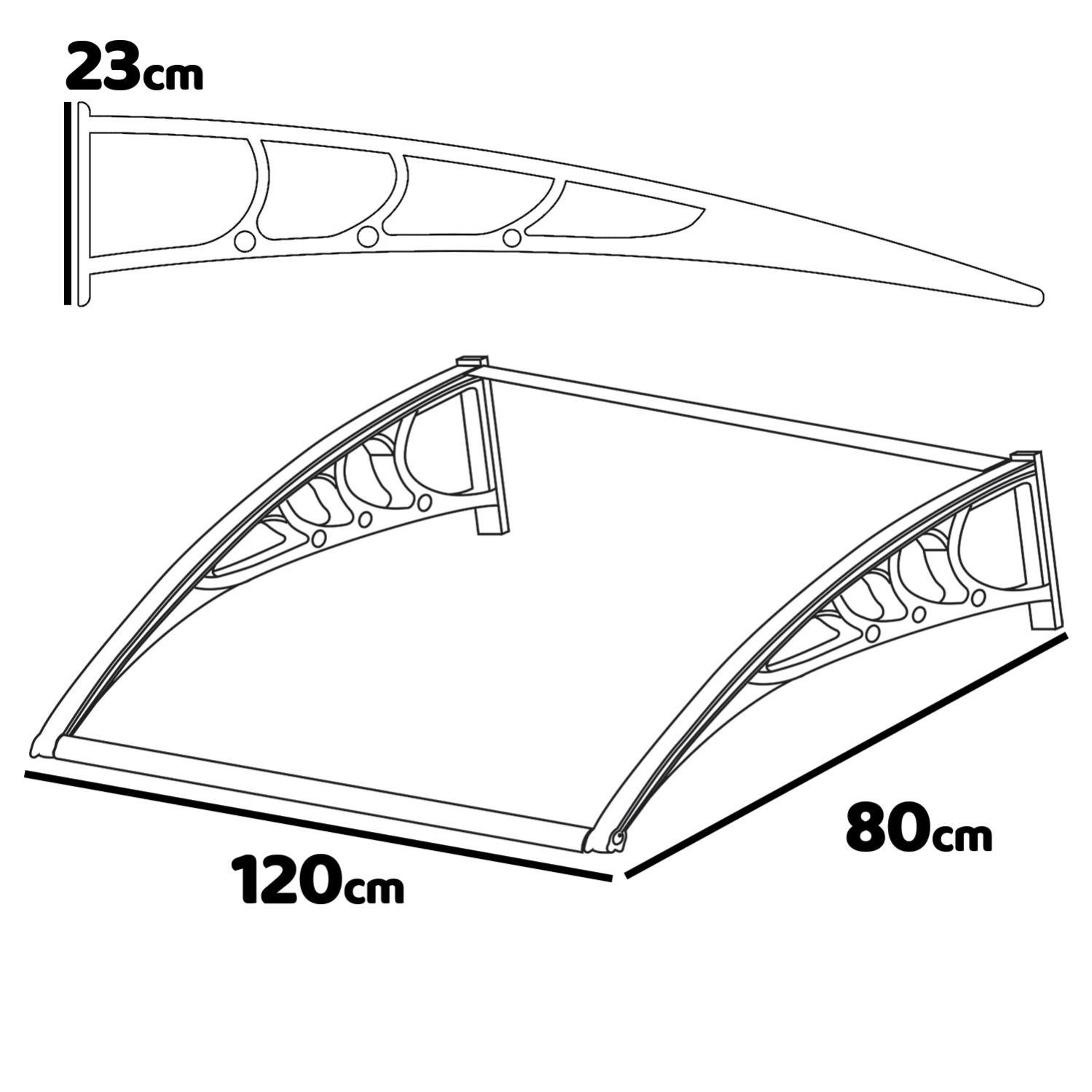 Arcadia - Marquesina exterior para puertas y ventanas de PP y ...