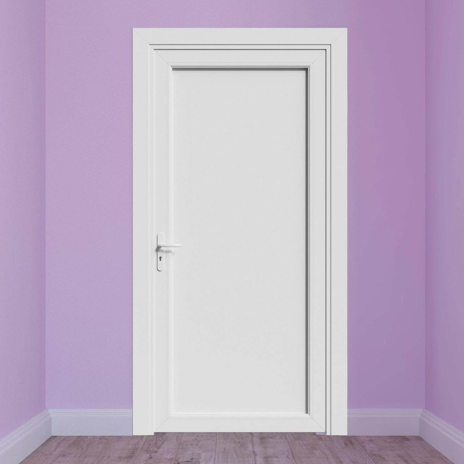 Porte de service pleine PVC blanc sur-mesure | Leroy Merlin