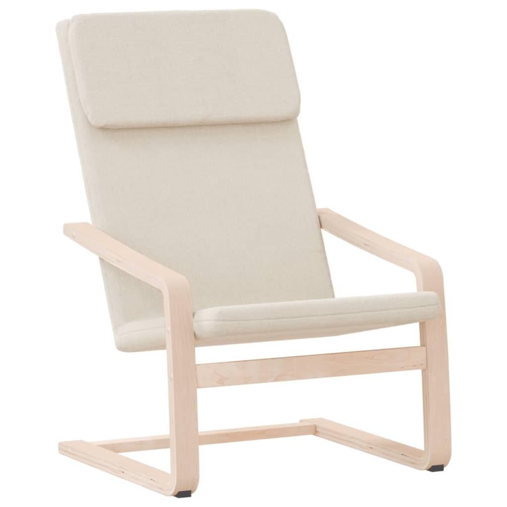 Chaise de relaxation | Fauteuil de relaxation | Chaise de Salon Crème ...