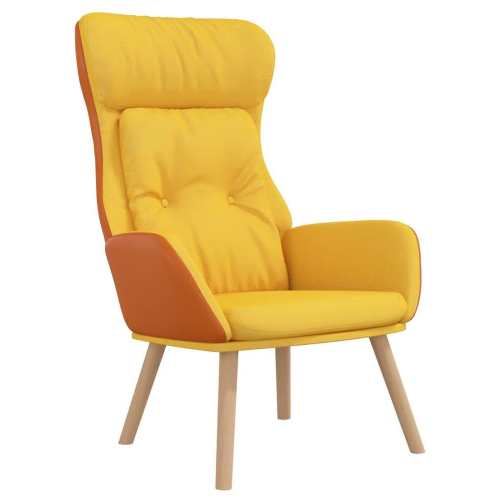 Chaise de relaxation | Fauteuil de relaxation | Chaise de Salon Jaune ...