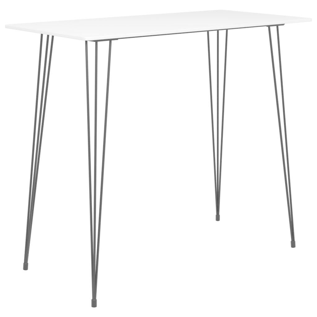 Table de Cuisine | Table de bar | Table Haute Fine Blanc 120x60x105 ...