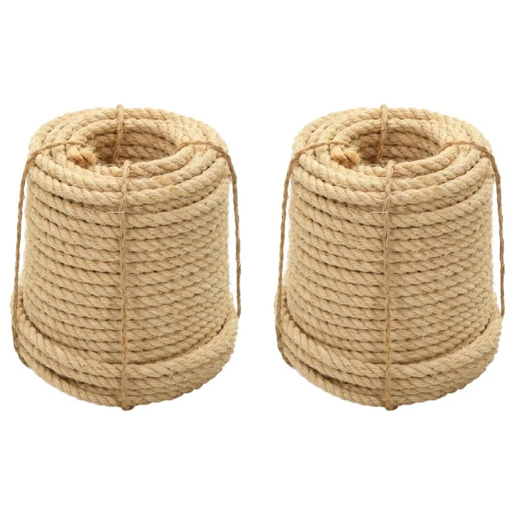 2 pcs Corde，Cordages en sisal 12 mm 250 m519517 | Leroy Merlin