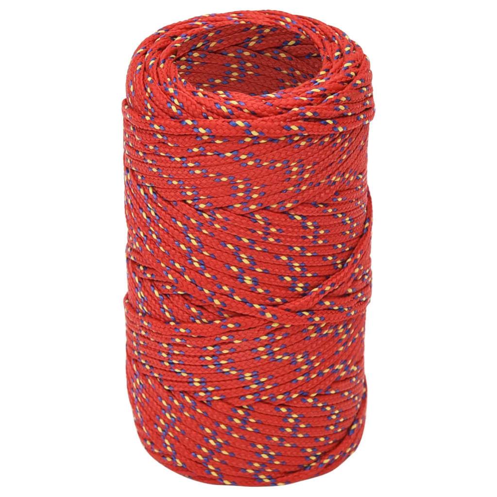 Corde de bateau，Cordage，Ligne de remorquage Rouge 2 mm 25 m ...