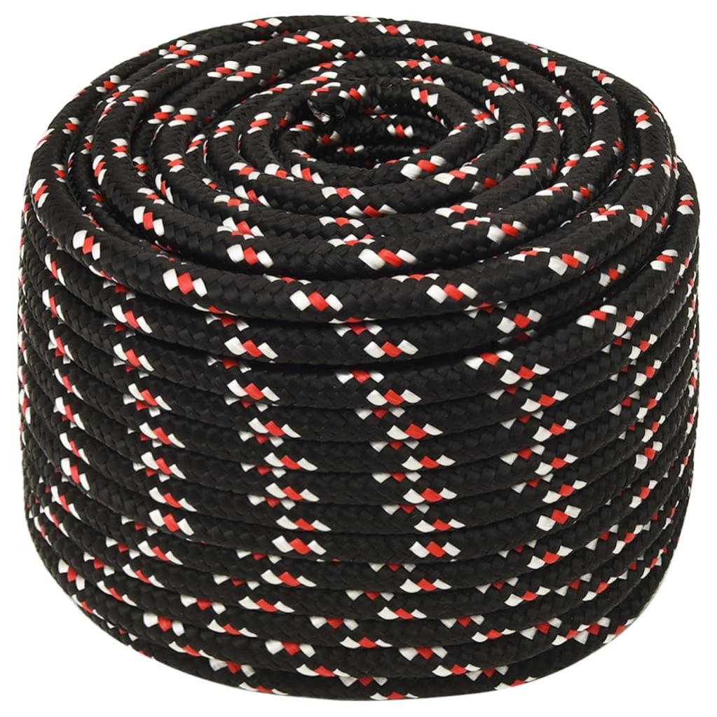 Corde de bateau，Cordage，Ligne de remorquage Noir 14 mm 25 m ...