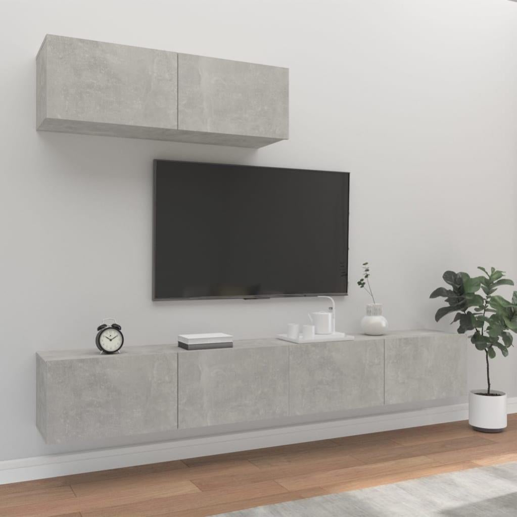 3 pcs Ensemble de meubles TV | Meuble de Rangement | Banc TV Moderne ...