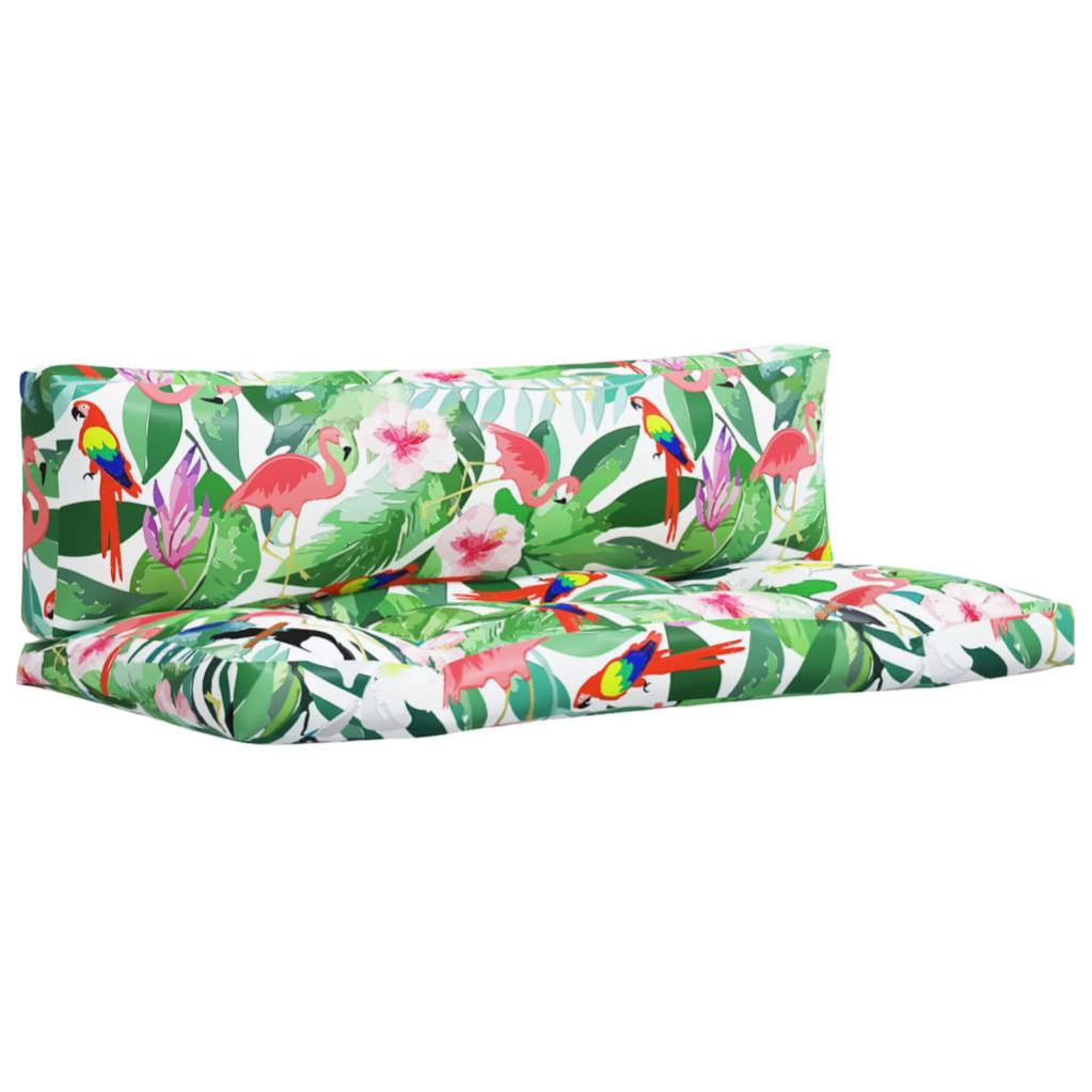 Coussins de palette 2 pcs，Coussin d’Assise，Dossier multicolore tissu ...