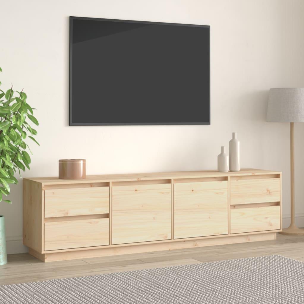 Meuble TV，Banc TV Moderne，Meuble de Rangement 176x37x47,5 cm Bois de ...