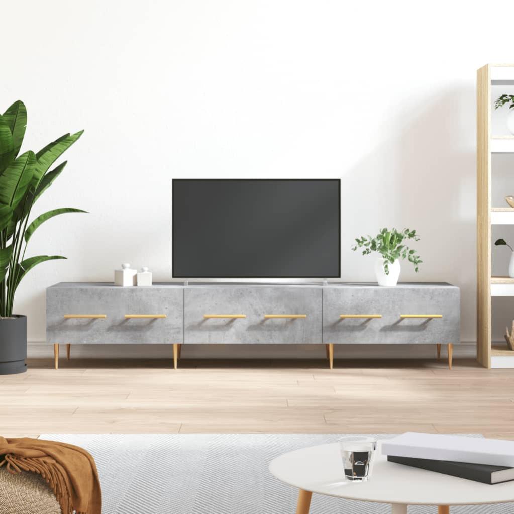Mueble para TV | Mueble de salón | Mesa de TV madera de ingeniería gris ...
