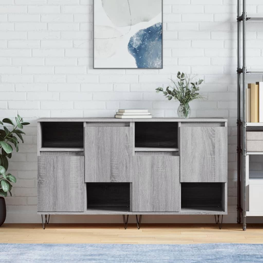 Lot de 2 Buffets，Meuble de Rangement，Bahut pour Salon, Salle à Manger ...