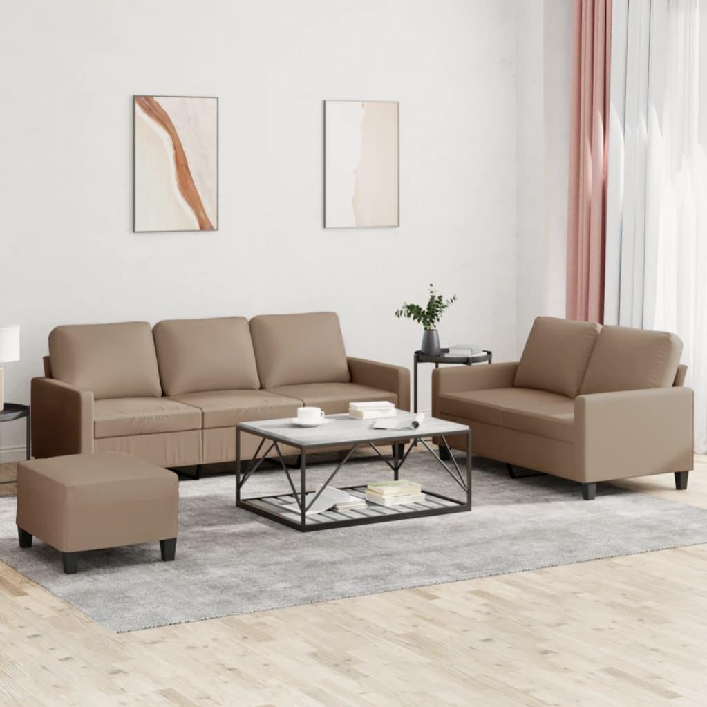 Ensemble de canapés 3 pcs，Sofa pour Salon，Banquette avec coussins ...