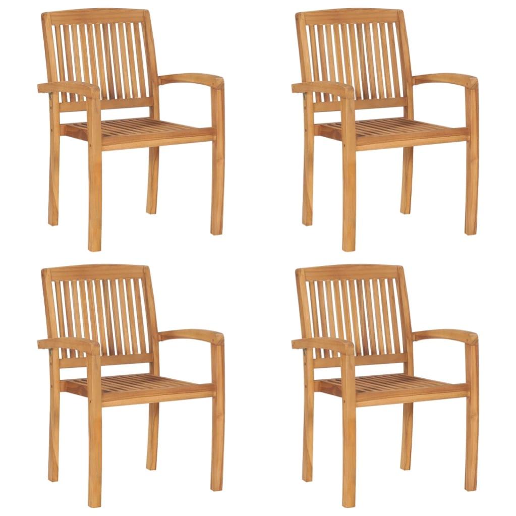 Lot de 4 Chaises de jardin | Siège de Terrasse | Chaise d'extérieur ...