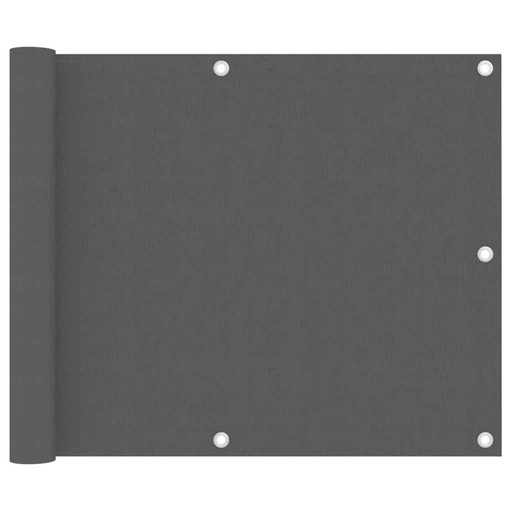 Écran de balcon | Brise Vue de terrasse | Toile de Balcon Noir 75x300 ...