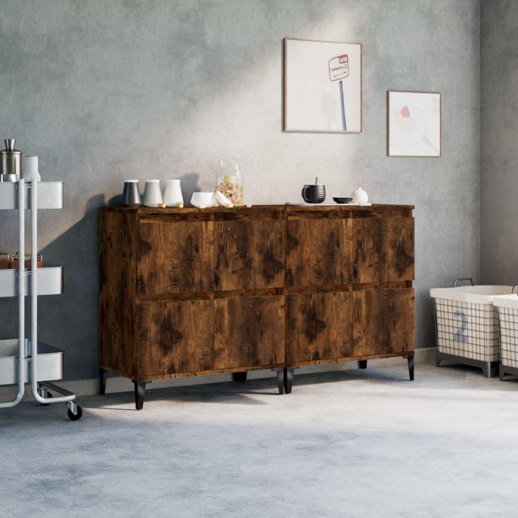 Lot de 2 Buffets，Meuble de Rangement，Bahut pour Salon, Salle à Manger ...