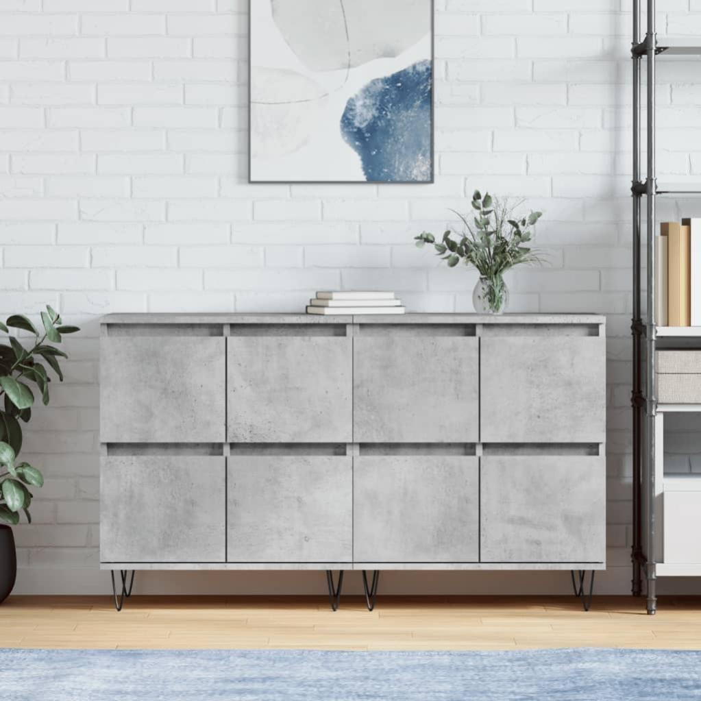 Lot de 2 Buffets，Meuble de Rangement，Bahut pour Salon, Salle à Manger ...