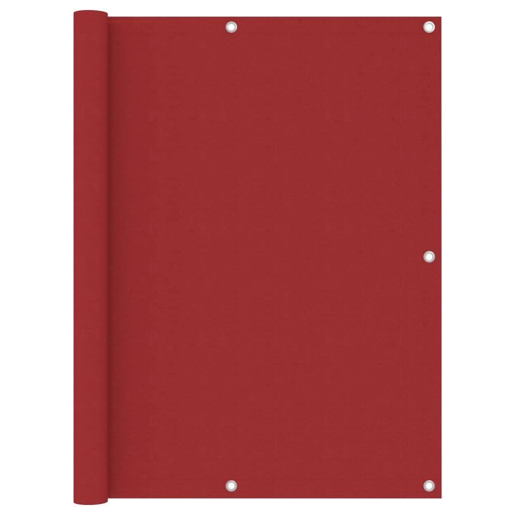 Écran de balcon | Brise Vue de terrasse | Toile de Balcon Rouge 120x600 ...