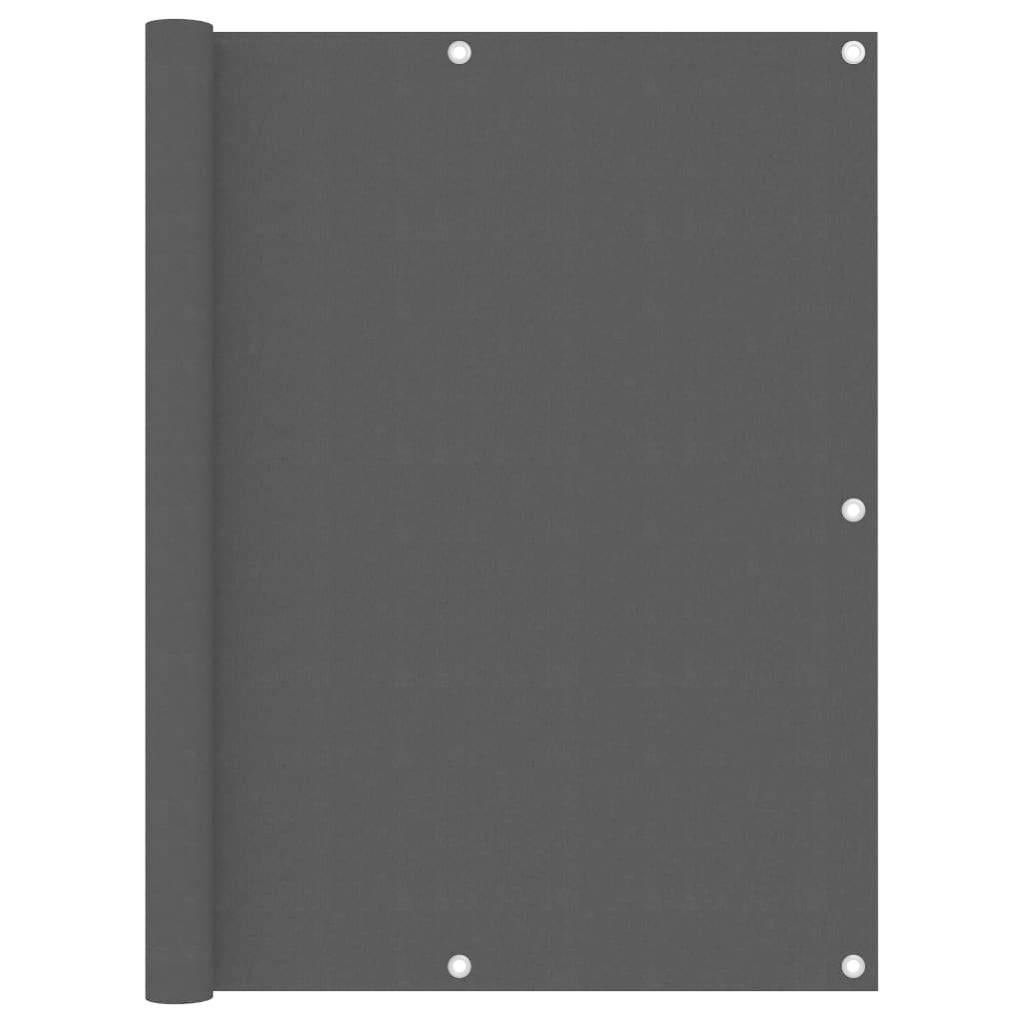 Écran de balcon | Brise Vue de terrasse | Toile de Balcon Noir 120x500 ...