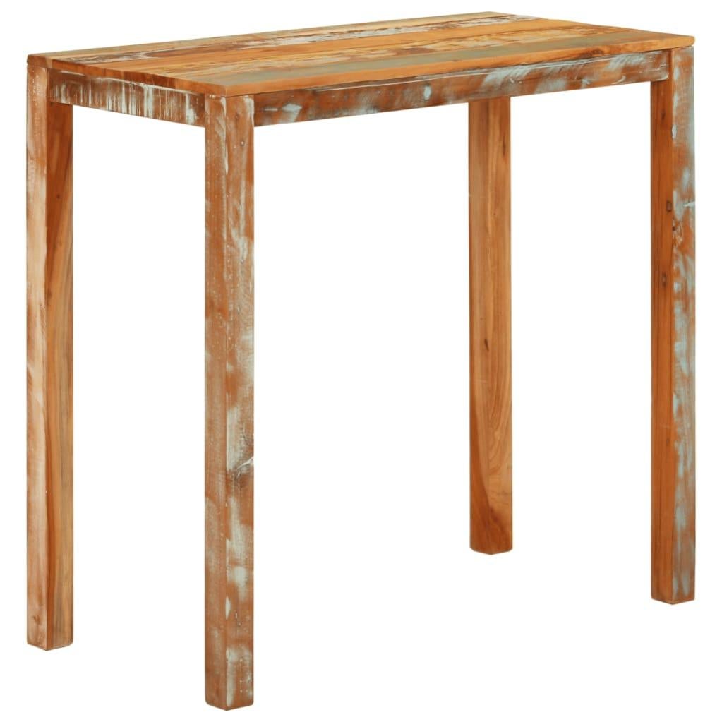 Table de bar | Table Haute Fine | Table de Cuisine 112x55x108 cm Bois ...