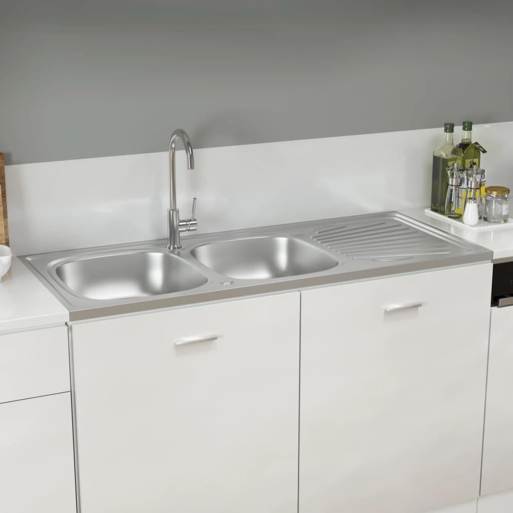 Évier de cuisine | Lavabo de cuisine | Évier à poser à double évier ...