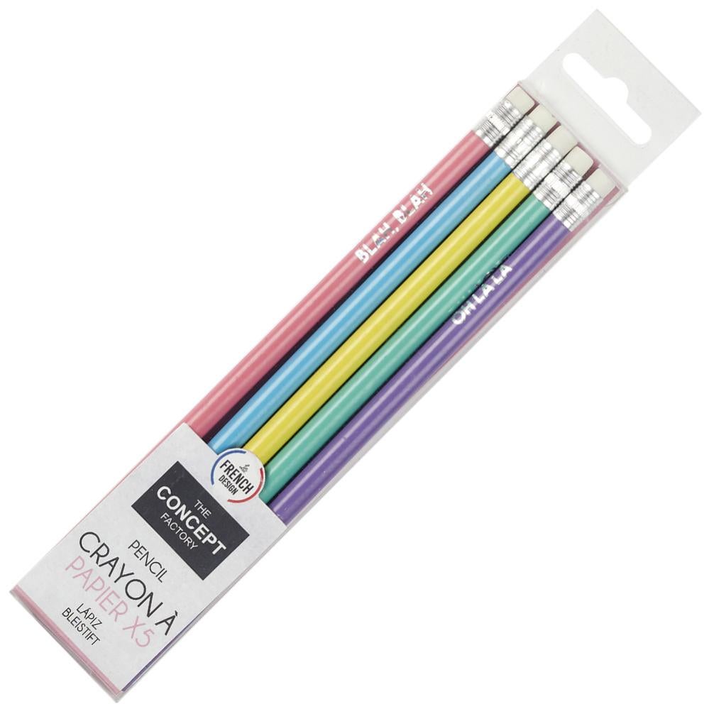 Réglez 5 crayons C / Rubber | Leroy Merlin