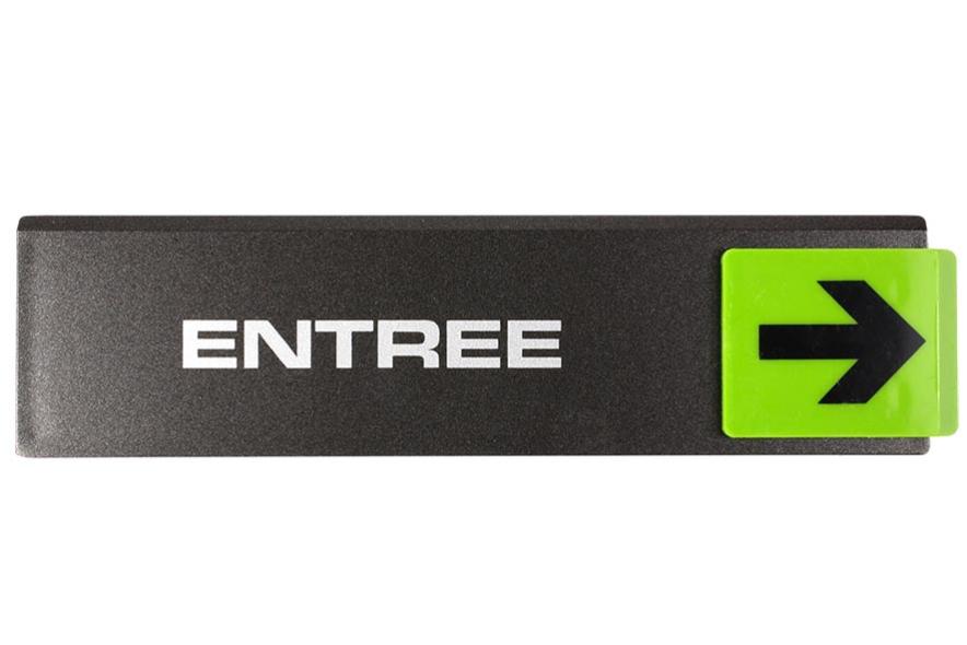 Plaquette de porte Entrée flèche droite - Europe design 175x45mm ...