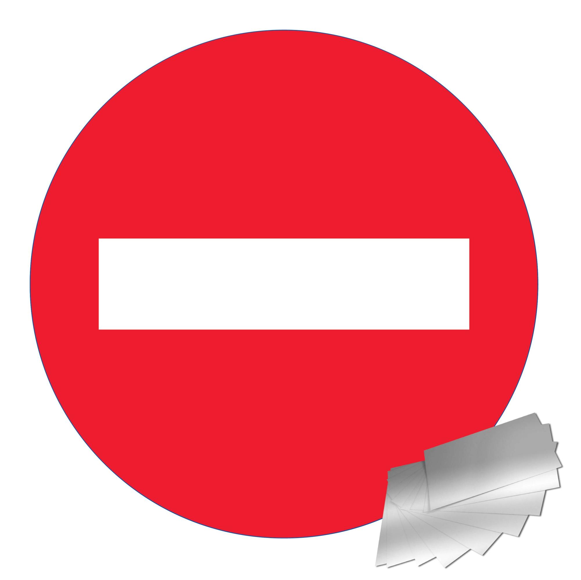 Panneau sens interdit - Alu Ø450mm - 4010403 | Bricoman