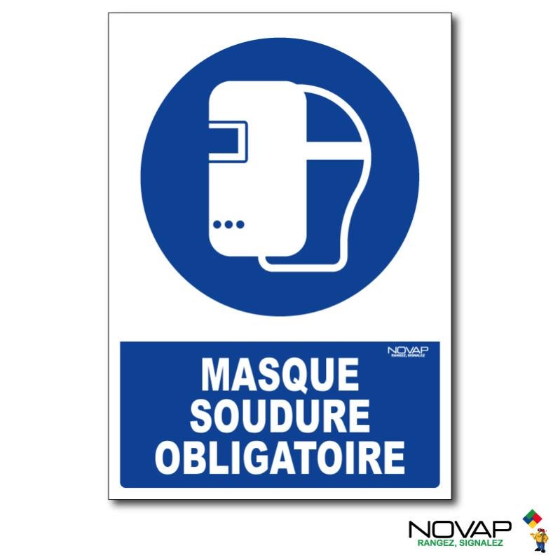 Panneau Masque de soudure obligatoire - Rigide A5 - 4600635 | Leroy Merlin