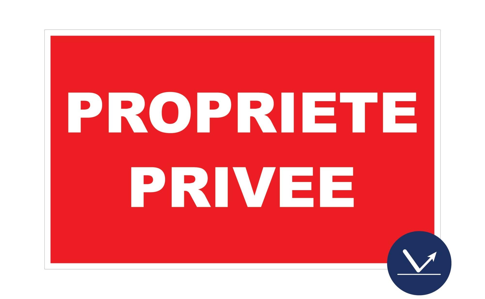 Panneau Propriété privée - Rétroréfléchissant Classe 1 - 330X200mm ...