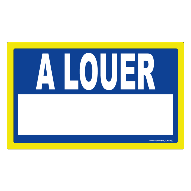 Panneau A louer - haute visibilité - 330x200mm - 4090665 | Bricoman