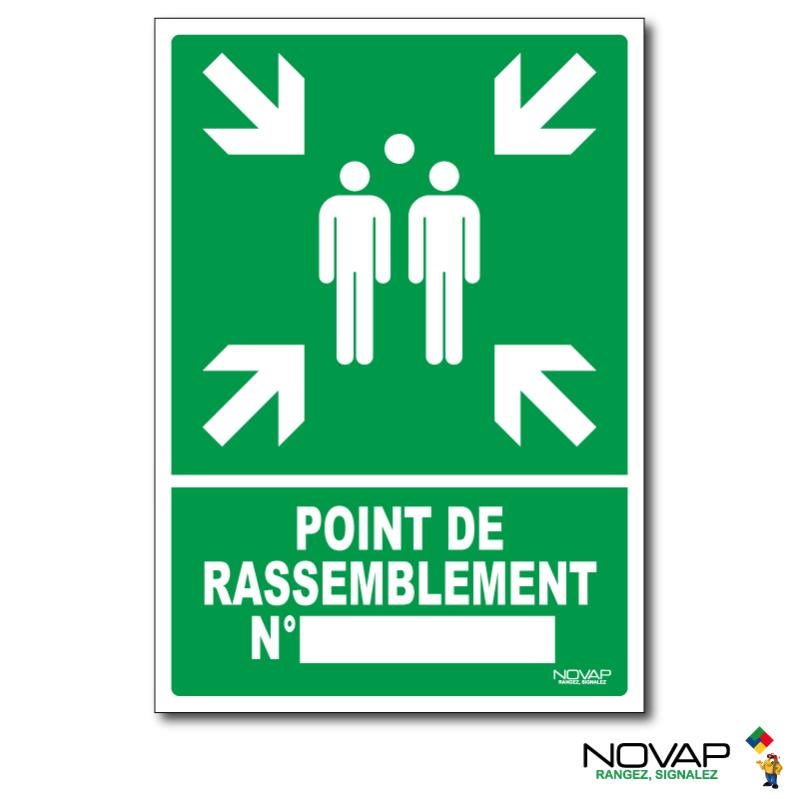 Panneau Point de rassemblement - Rigide A5 - 4600734 | Bricoman