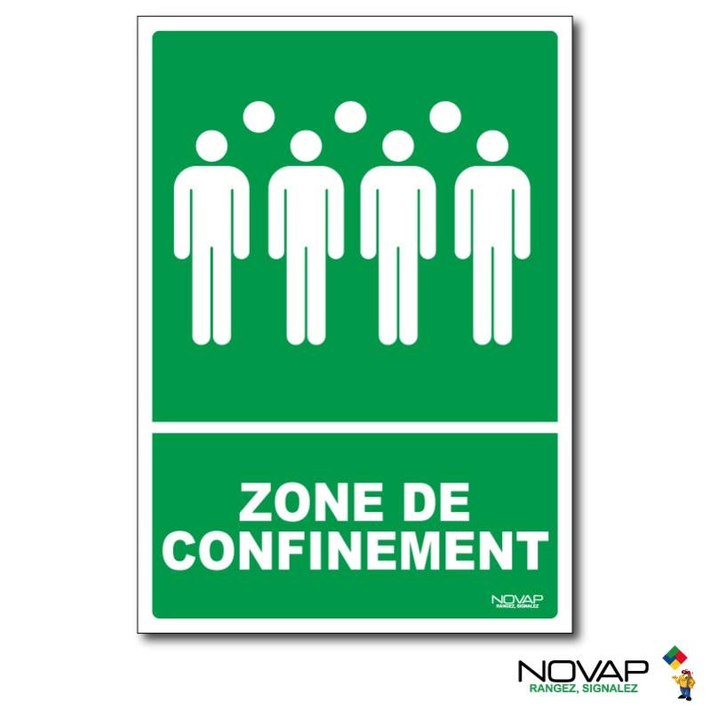 Panneau Zone de confinement - Rigide A5 - 4600826 | Bricoman