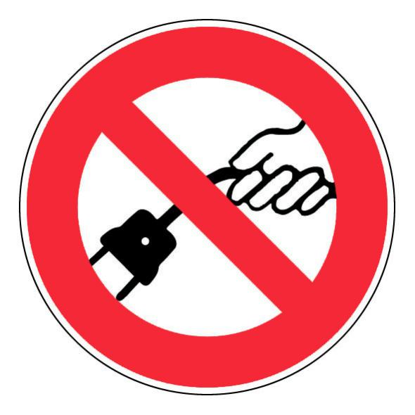 Panneau Interdiction de tirer sur le cable - Rigide Ø80mm - 4021058 ...