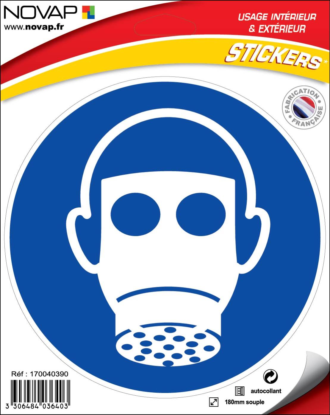 Panneau Obligation de porter un masque de protection respiratoire ...