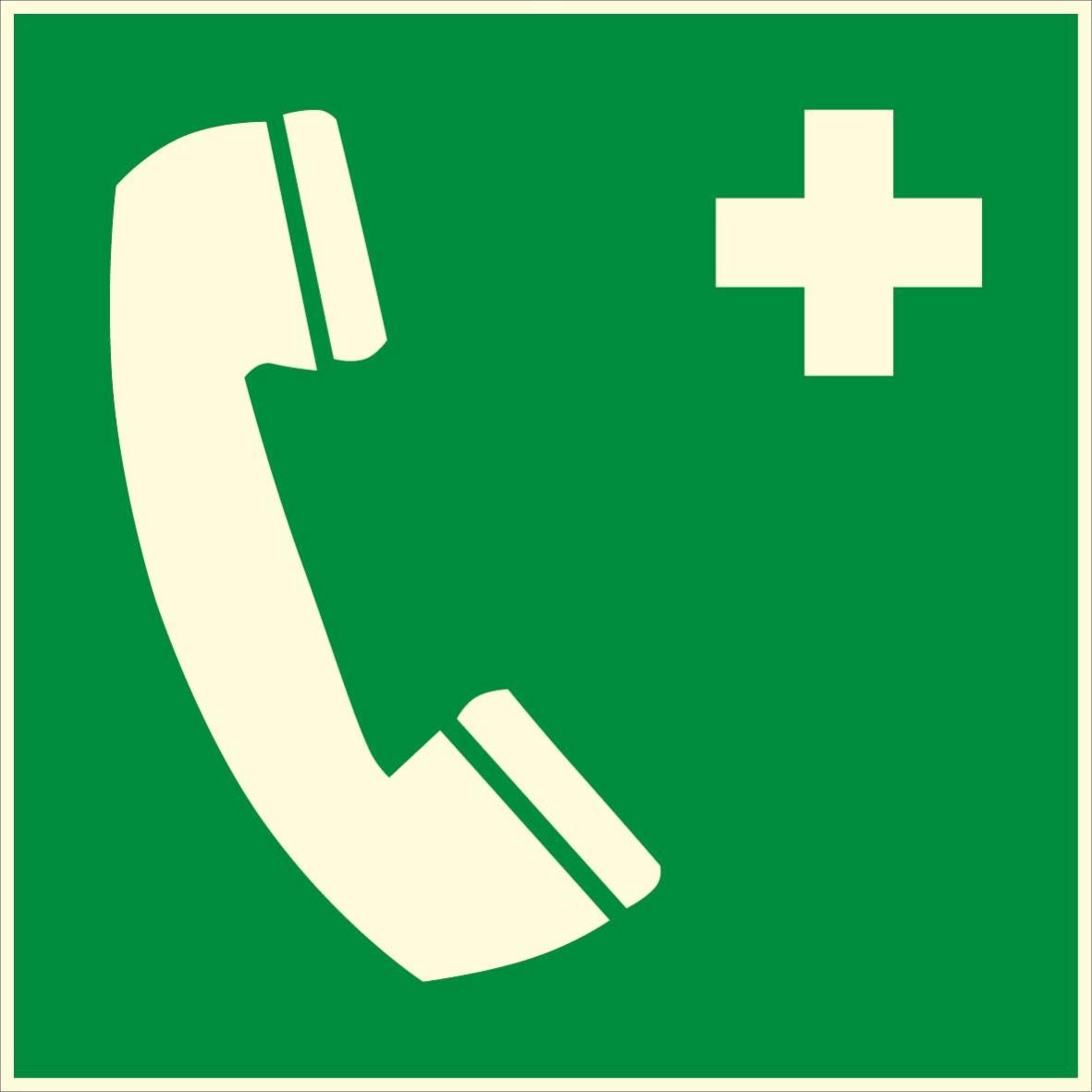 Panneau photoluminescent Téléphone vert - Rigide 200x200mm - 4031033 ...