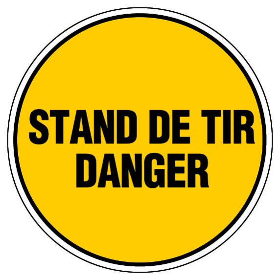 Panneau Danger stand de tir - Rigide Ø450mm - 4081076 | Leroy Merlin