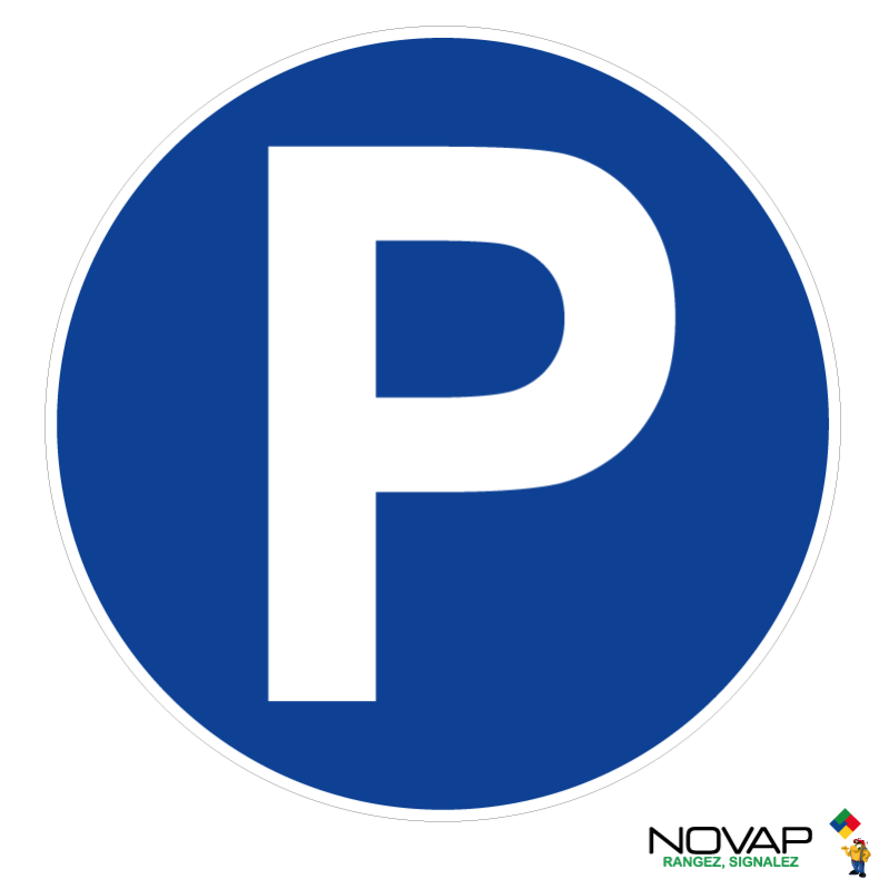 Panneau Parking P - Alu Ø450mm - 4012896 | Leroy Merlin